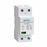 China BR-25M 1P T1 Class I+II 25kA Single Phase SPD Surge Arrester Lightning Protector for sale