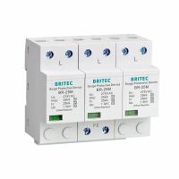 China BR-25M 1P+NPE Type 1 Surge Arrester 25kA 275V SPD Lightning Protector for sale