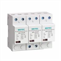 China BR-25M 3P+1NPE 25kA T1+T2 Surge Arrester Low Voltage 3 Phase AC SPD for sale