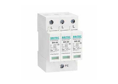 China 3 Pole 275V Type 2 SPD 60kA Surge Protective Device for 3 Phase TN-C Systems for sale
