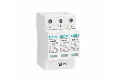 China Type 2 Class C 40kA 275VAC 3 Pole Surge Protective Device SPD for sale