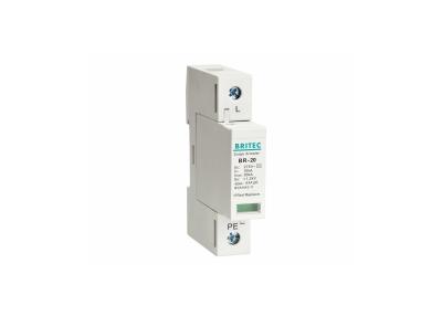 China AC 275V Single Phase SPD Surge Protector 20kA Max Discharge with 25ns Response Time for sale