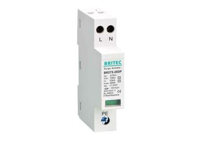 China Type 3 Surge Protective Device 10kA/20kA 2P 275V DIN Rail Mount SPD for sale