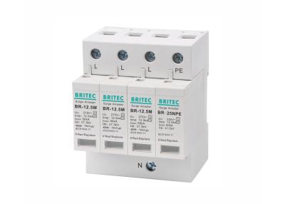 China Compact Class B+C Three Phase Surge Arrester SPD 12.5kA 3P+NPE 275V Lightning Protection Device for sale