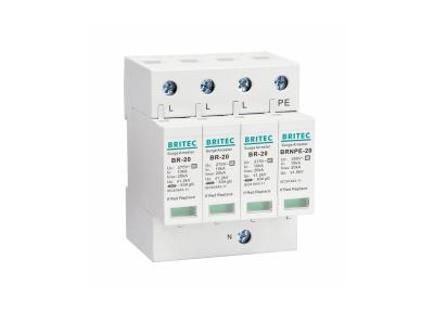 China 275V AC Surge Protector 20kA Type 2 Class II Lightning Protective Device for TT TN-S Systems for sale