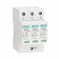 China BRITEC BR275-60 3P Type 2 Surge Protection Device 60kA 275V AC SPD for DIN Rail for sale