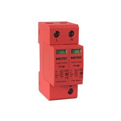 China BRITEC 40kA 320V Type 2 Surge Protection Device Class II SPD with 20kA Nominal Current for sale