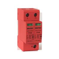 China BRITEC 40kA Single Phase Type 2 Surge Protection Device AC SPD Lightning Arrester for sale