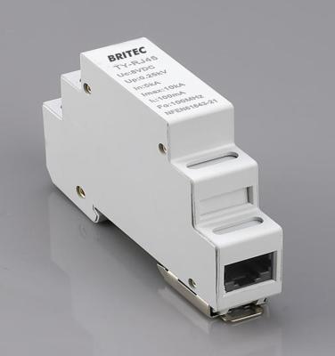 China RJ45 SPD Ethernet Data Surge Protection Device 8V 5kA DIN Rail Mount for Network Equipment for sale