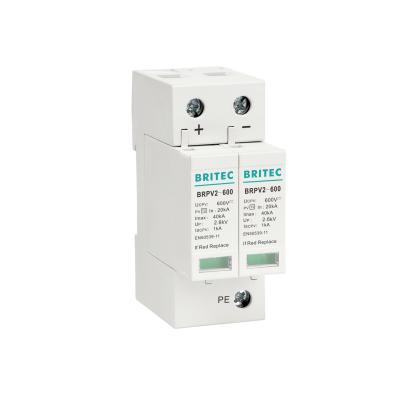 China BRPV2-600 2 Mod 600V DC PV Surge Protective Device Solar SPD 40kA for sale