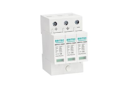 China DC Type 1+2 SPD 3P 5kA Surge Protection Device 1000V Thermoplastic Enclosure for sale