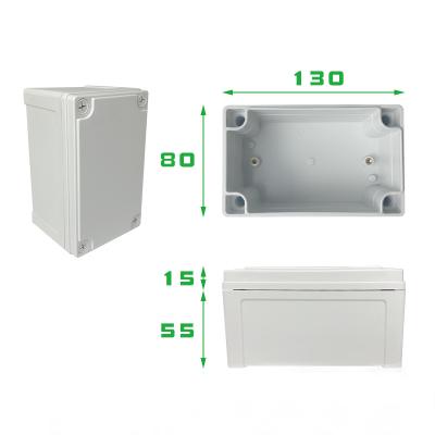 China TY-8013085 IP66 Waterproof ABS Plastic Electrical Enclosure 80x130x85mm Junction Box for sale