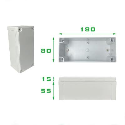 China TY-8018070 IP67 Waterproof Electrical Junction Box 80x180x70mm ABS Plastic Enclosure for sale