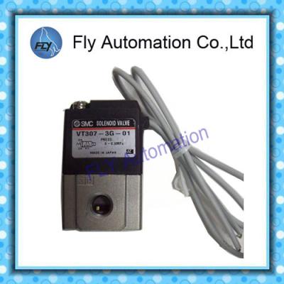 China SMC 3 Port Solenoid Air Valve Direct Operated Poppet Type VT307 Series 1/8 And 1/4 Inch for sale