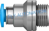 China Sealing Ring Pneumatic Tube Fittings QS-G1/8-4-I 186106 Push In Fitting for sale