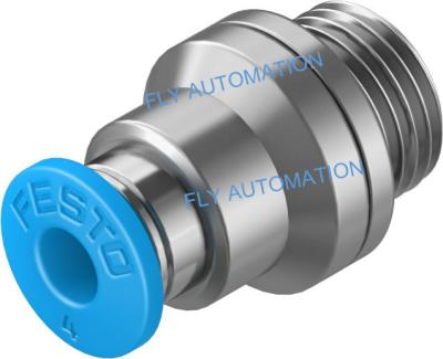 China Sealing Ring Pneumatic Tube Fittings QS-G1/8-4-I 186106 Push In Fitting for sale