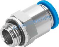 China Male Thread  Push In Pneumatic Tube Fittings QS-G1/8-4 186095 4052568039141 for sale