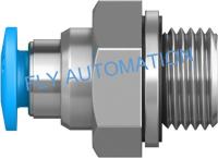 China Male Thread  Push In Pneumatic Tube Fittings QS-G1/8-4 186095 4052568039141 for sale