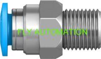 China 153012 4052568031190 Pneumatic Tube Fittings Push In QS-1/8-4-I for sale