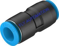 China Push In Connector Pneumatic Tube Fittings QS-12-10 153040 4052568011017 for sale