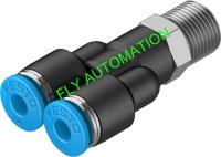 China Push In Y Fitting QSY-3/8-8 153143 Pneumatic Tube Fittings 4052568032357 for sale