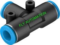 China QST-8-6 Pneumatic Tube Fittings Push In T Connector 153135 4052568032272 for sale