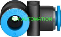 China QST-8-6 Pneumatic Tube Fittings Push In T Connector 153135 4052568032272 for sale