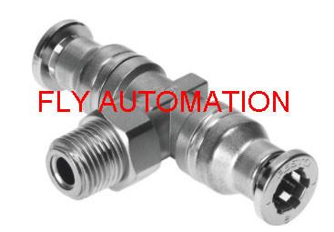 China FESTO Pneumatic Tube Fittings Push In T Fitting CRQST-3/8-10 164206 4052568136918 for sale