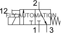 China Galvanised Steel Pneumatic Solenoid Valve 525153 MHE3-MS1H-3/2G-QS-6-K for sale
