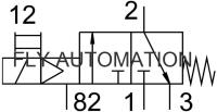 China 52 Mm Pneumatic Solenoid Valves MFH-3-1/2 9857 GTIN4052568002046 for sale