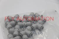 China Public Size Pneumatic Tube T Shaped Takeover Fast Change Connection SMC KQ2T08-00A for sale