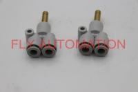 China SMC KQ2U06-99A PBT Push To Connect Tube Fitting Plug In Wye 6 Mm Tube Od White for sale