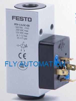China Festo Pressure Switch Pneumatic Solenoid Valves PEV-1/4-SC-OD 161760 for sale