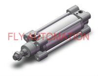 China SMC C96SDB50-100C ISO 15552 Cylinder Acting Single / Double Rod With Air And Bumper Cushion for sale