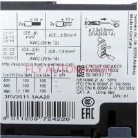 China SIEMENS 3RV2011-1AA20 Motor Protection Switch 480V AC for sale