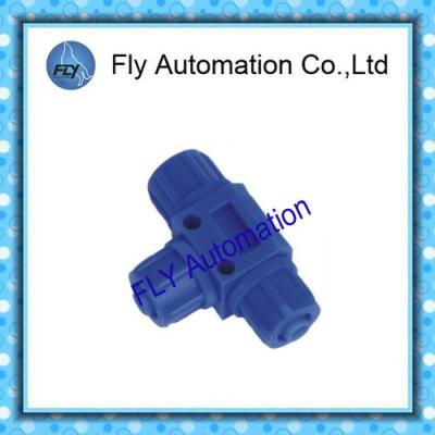 China Plastic Pneumatic Tube Fittings Festo T Shape , Corrosion Resistance for sale