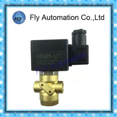 China 3/2 Way Direct Operated In-Line Brass Pipe Connection Pneumatic Solenoid Valves  SCB320B174 for sale