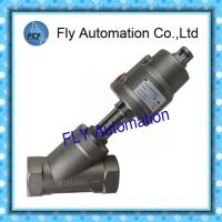 China 2000 Threaded Port 2/2 Way Angle Seat Valve Integrated Pneumatic PPS Actuator for sale