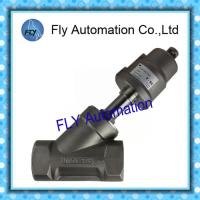 China 2000 Threaded Port 2/2 Way Angle Seat Valve Integrated Pneumatic PPS Actuator for sale