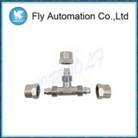 China 1540 Series Brass Pneumatic Fittings , Three Connection Joint Brass Tube Fittings for sale