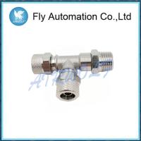 China Stainless Steel Pneumatic Tube Fittings 1420 Lateral Bspt Male R1 / 8