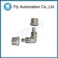 China Elbow Connector Pneumatic Tube Fittings 1550 Series Right Jngle Joint for sale