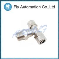 China 1431 Series Brass Pipe Fittings / Pneumatic Pipe Fittings Three Through Middle Thread for sale