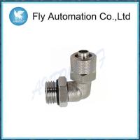 China Swivel Silvery Pneumatic Connectors Fittings Male Elbow Sprint 1541 Series for sale