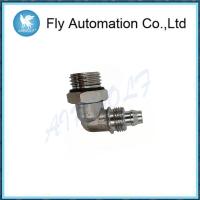 China Swivel Silvery Pneumatic Connectors Fittings Male Elbow Sprint 1541 Series for sale