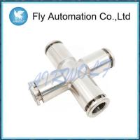 China Union Cross Shape Pneumatic Tube Fittings Series 6600 Port Size G1/4