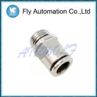 China Circular Shaped Pneumatic Tube Fittings Stainless Steel Straight Through Type for sale