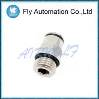 China Circular Shaped Pneumatic Tube Fittings Stainless Steel Straight Through Type for sale