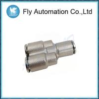 China Y Union Pneumatic Connector 6560 Series , Nickel Plated Brass Pneumatic Fittings for sale