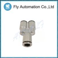 China Y Union Pneumatic Connector 6560 Series , Nickel Plated Brass Pneumatic Fittings for sale